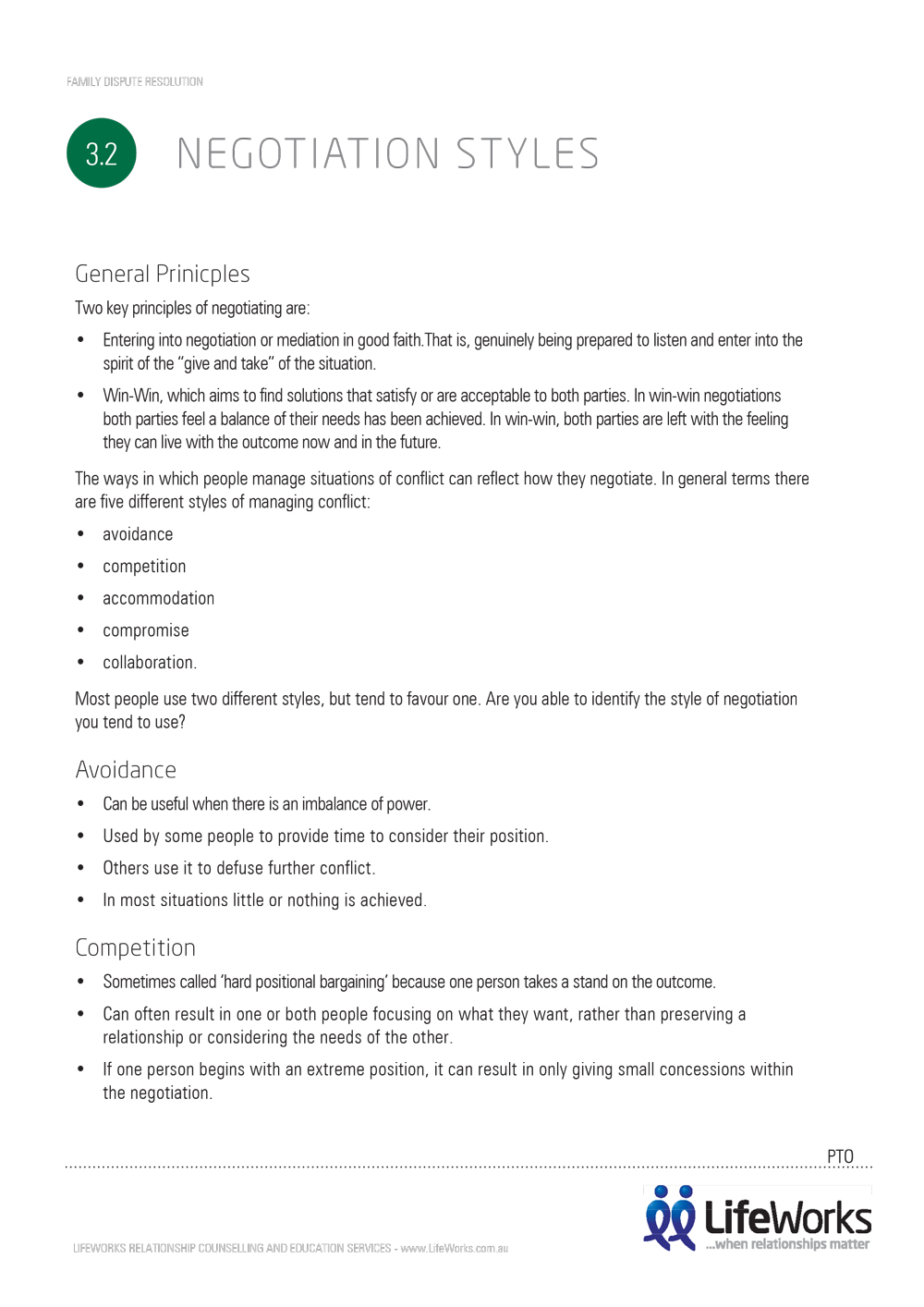 Negotiation Styles - Relationship Matters